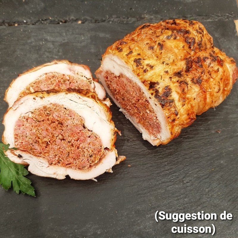 Poulet farci au veau